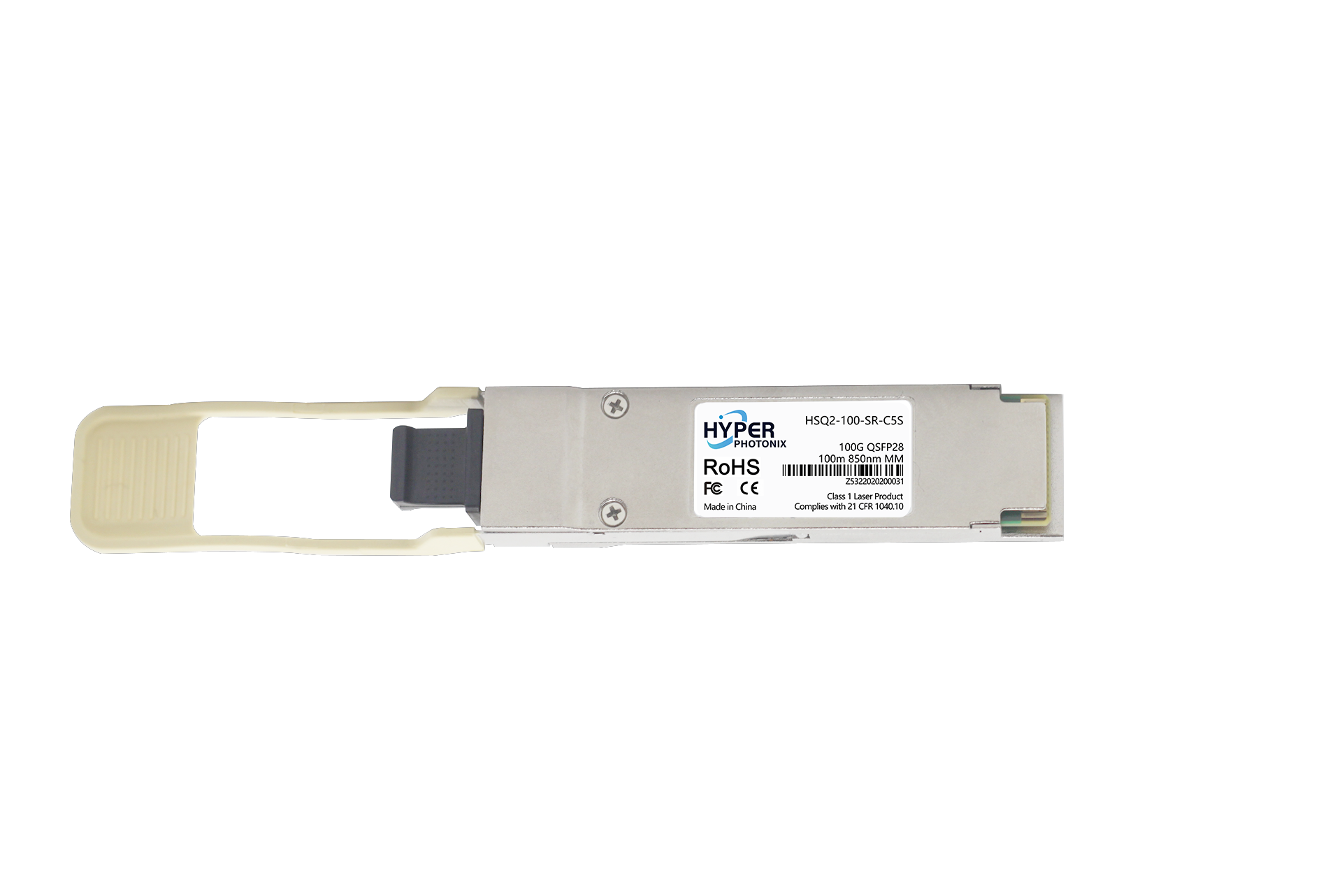 100GBASE-SR4 QSFP28 850nm 100m DOM MTP/MPO MMF Optical Transceiver Module
